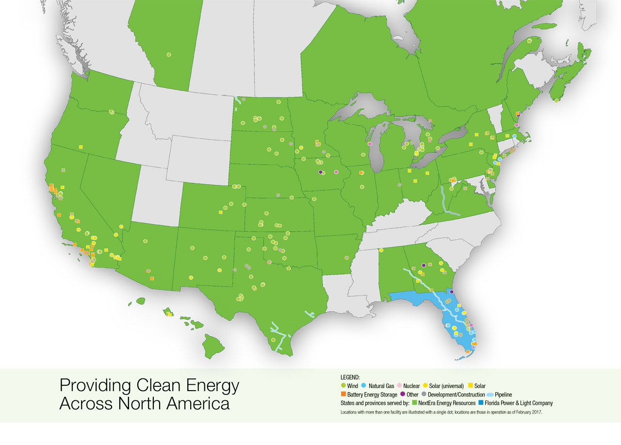 NextEra Energy Resources | Locations Map
